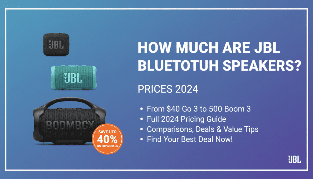 How Much Are JBL Bluetooth Speakers? Prices 2024 - Best Speakers 2026 ...